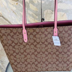 Coach | Bags | Nwt Coach Signature Large Town Tote Handbag | Poshmark